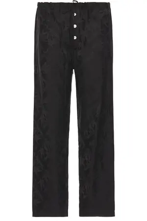 BODE Football Jacquard Pajama Pants - Black