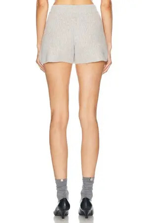 AEXAE Cashmere Blend Cable Knit Shorts