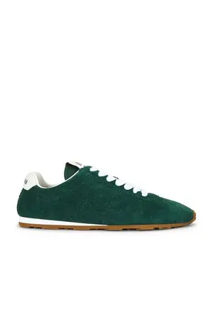 Miu Miu Plume Nylon Scamosciato Sneaker Oleandro