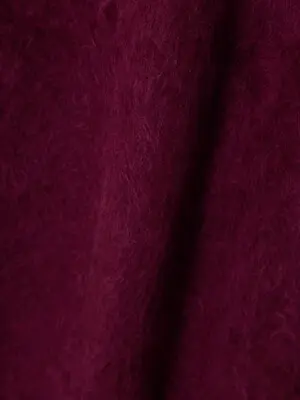 LISA YANG Asta Brushed-cashmere Midi Skirt - Burgundy