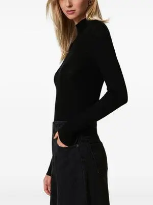 TWINSET High-neck Seamless Sweater - Black