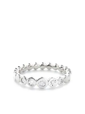 Monica Vinader Graduated Half Eternity Ring - Silver