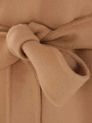 Max Mara Poldo Wool Wrap Coat - Brown