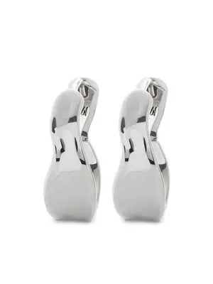 Monica Vinader Medium The Wave Hoop Earrings - Silver