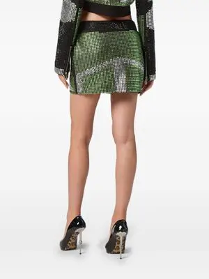 Philipp Plein Crystal-embellished Pencil Skirt