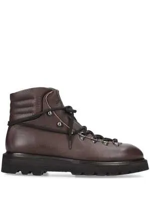 Premiata Leather Ankle Boots - Brown