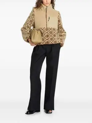 Tory Burch T Monogram Fleece Jacket