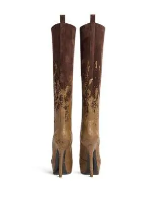 Dsquared2 120mm Painterly-print Leather Boots