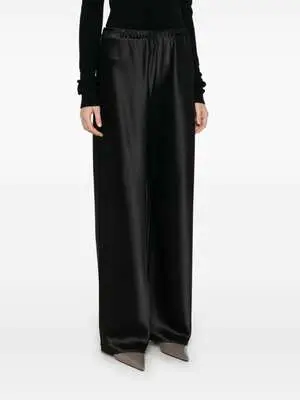 Almada Label Bias Satin Trousers
