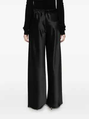Almada Label Bias Satin Trousers