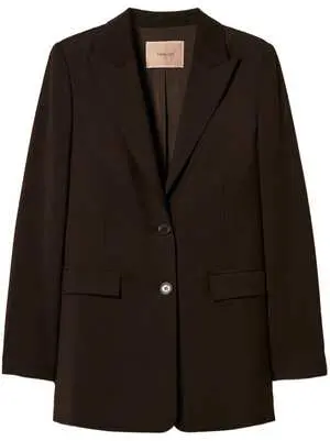 TWINSET Logo-plaque Blazer - Brown