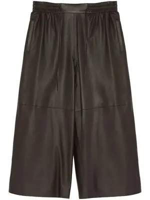 YVES SALOMON Leather Culottes - Brown