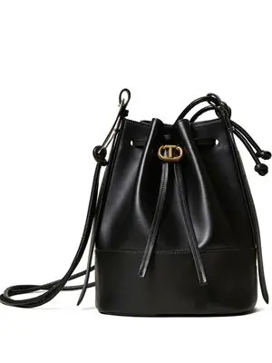 TWINSET Jane Leather Bucket Bag