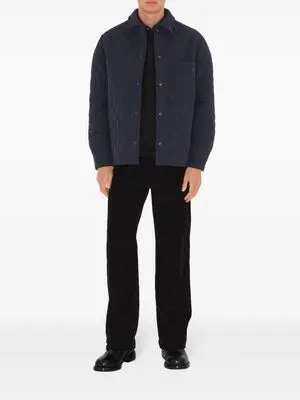 Burberry Reversible Quilted Overshirt - Blue