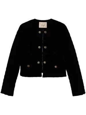 TWINSET Velvet Cropped Jacket