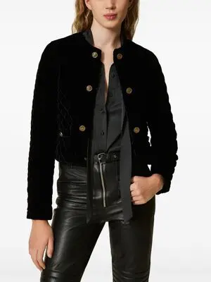 TWINSET Velvet Cropped Jacket