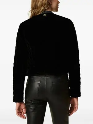 TWINSET Velvet Cropped Jacket