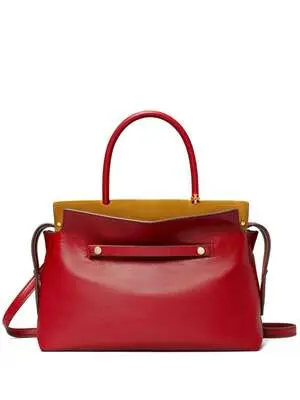 Tory Burch Mercer Textured Tote - Red