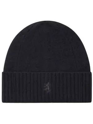 Pringle Of Scotland Ribbed-edge Cashmere Beanie - Black