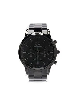 DANIEL WELLINGTON Iconic Chronograph Link 42mm - Black