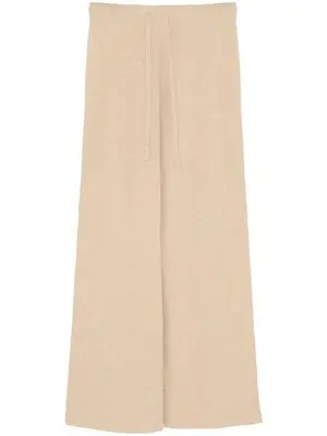 YVES SALOMON Knitted Wide-leg Trousers