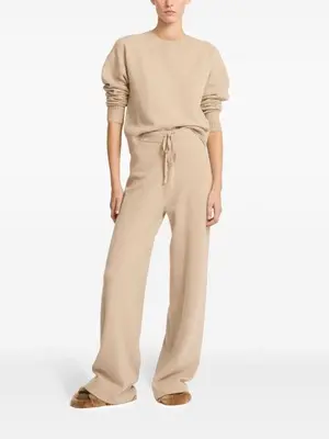YVES SALOMON Knitted Wide-leg Trousers