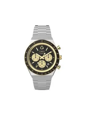 Timex® Q 40mm Chronograph Watch - Silver