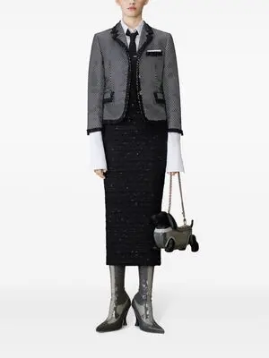 Thom Browne Tweed Pencil Skirt
