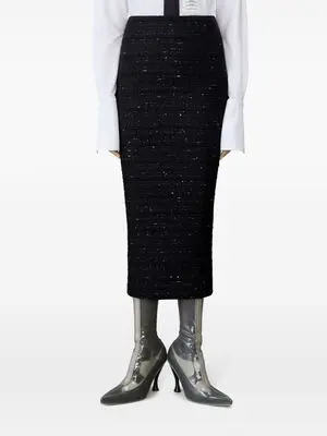 Thom Browne Tweed Pencil Skirt