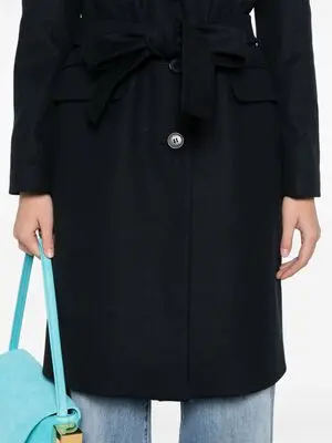 TWINSET Logo-plaque Belted Coat