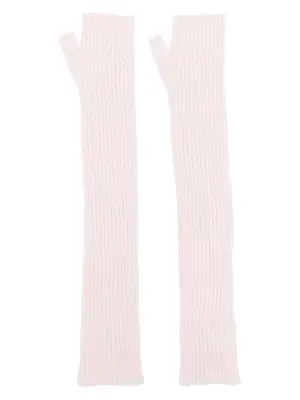 BARRIE Cashmere Fingerless Gloves - Pink