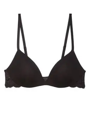 Fleur Du Mal Charlotte Lace Wireless Push-up Bra - Black