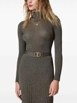 TWINSET Lurex Detailing Jumper - Grey
