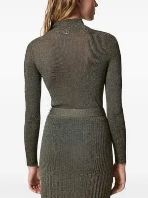 TWINSET Lurex Detailing Jumper - Grey