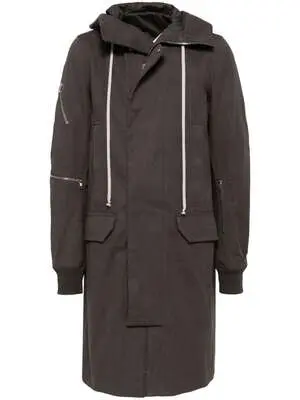 Rick Owens Hooded Calf-length Coat