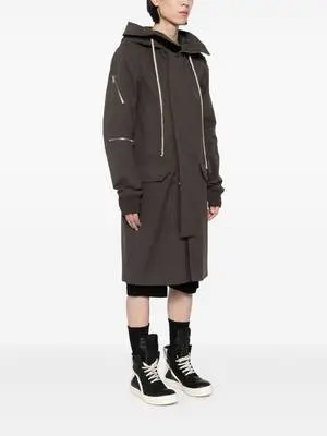 Rick Owens Hooded Calf-length Coat