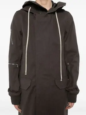 Rick Owens Hooded Calf-length Coat