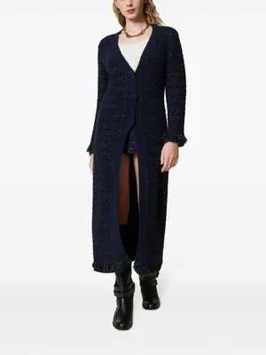 TWINSET Checked Jacquard Cardigan