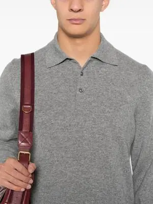 Fedeli Cashmere Polo Shirt - Grey