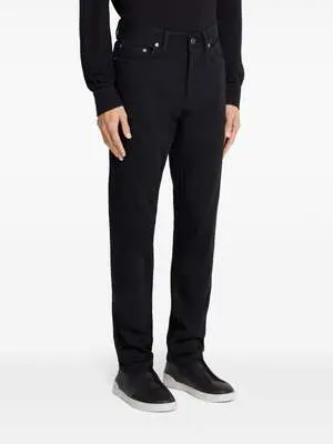 Zegna Roccia Rinse-washed Jeans - Black