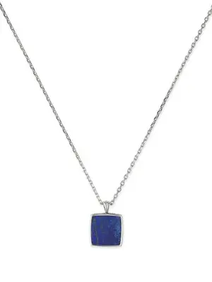 Emanuele Bicocchi Lapis Amulet Necklace - Silver
