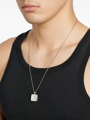 Emanuele Bicocchi Mother-of-pearl Pendant Necklace - Silver