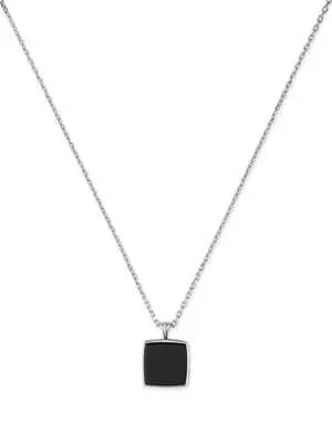 Emanuele Bicocchi Square Onyx Pendant Necklace