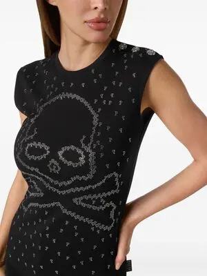 Philipp Plein Skull & Bones Tank Top