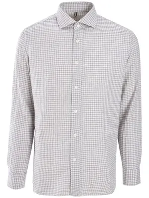 LUIGI BORRELLI Checked Poplin Shirt