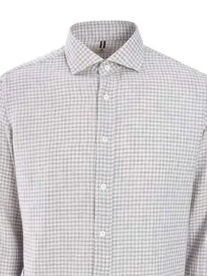 LUIGI BORRELLI Checked Poplin Shirt