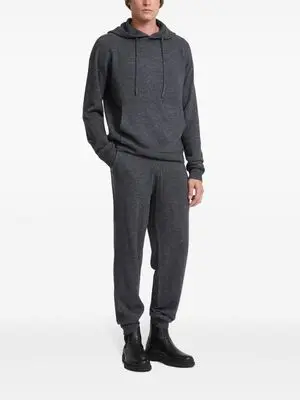 YVES SALOMON Knitted Track Pants - Grey