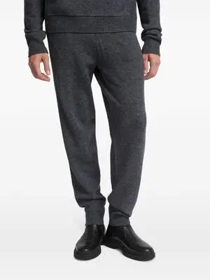 YVES SALOMON Knitted Track Pants - Grey