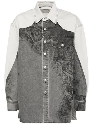 FENG CHEN WANG Printed Denim Jacket