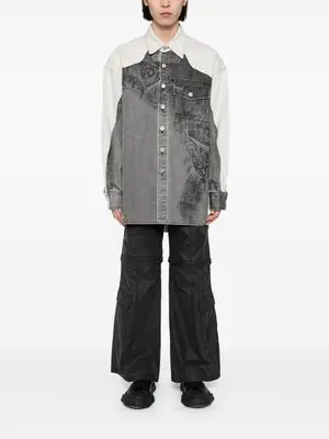 FENG CHEN WANG Printed Denim Jacket